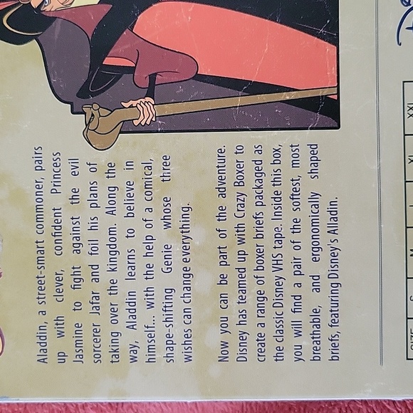 Disney | Underwear & Socks | Disney X Crazy Boxer Aladdin Boxer Briefs ...